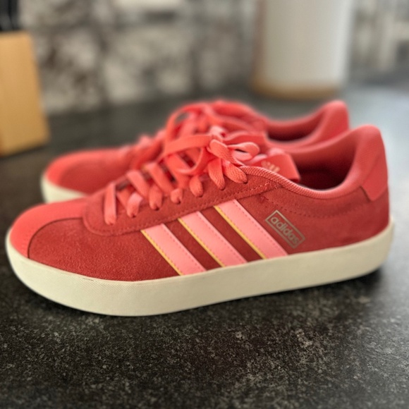 adidas | Shoes | Adidas Vl Court 3 Red Pink Shoes | Poshmark